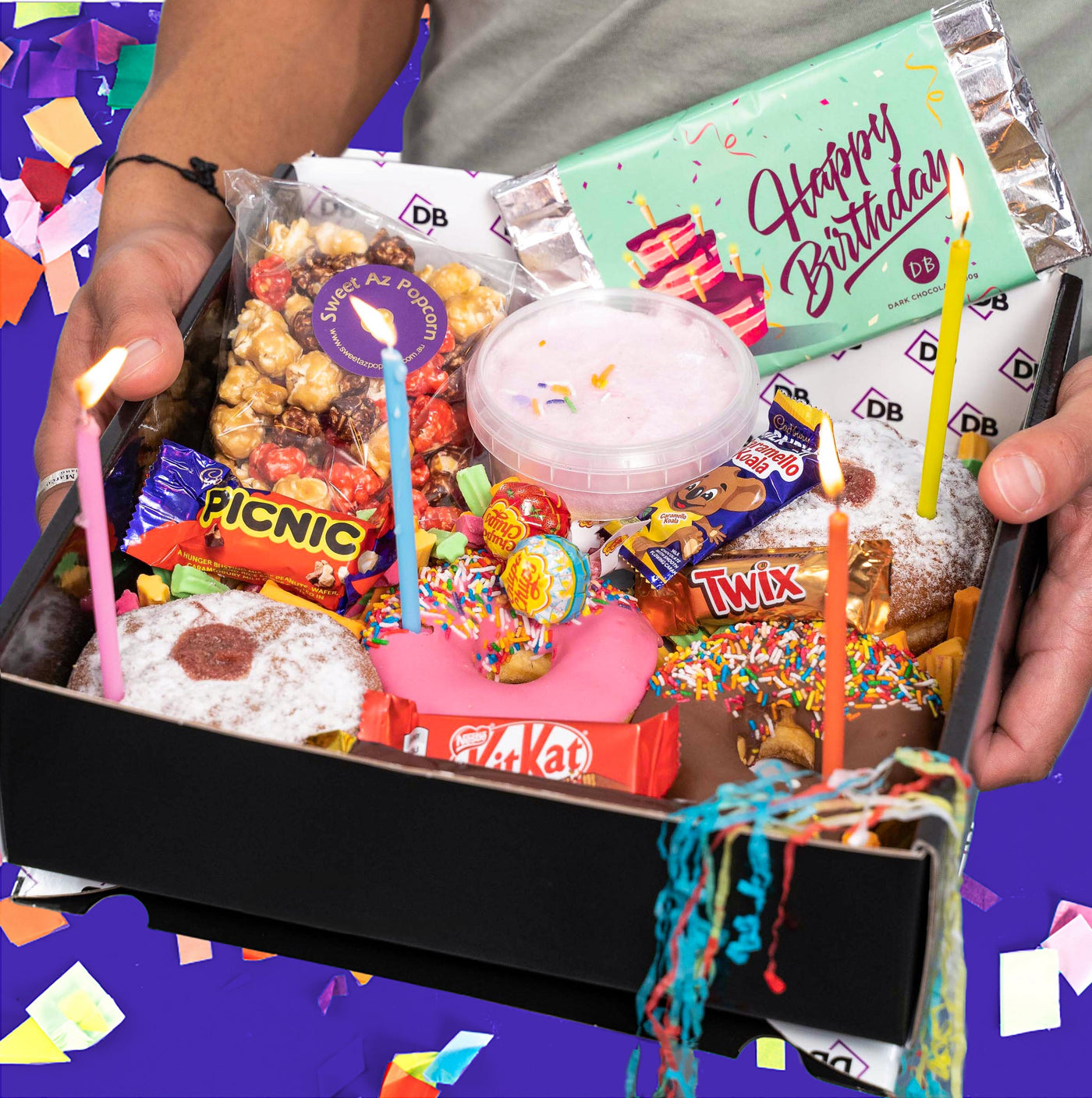 Donut 4 Pack - Happy Birthday – Dessert Boxes